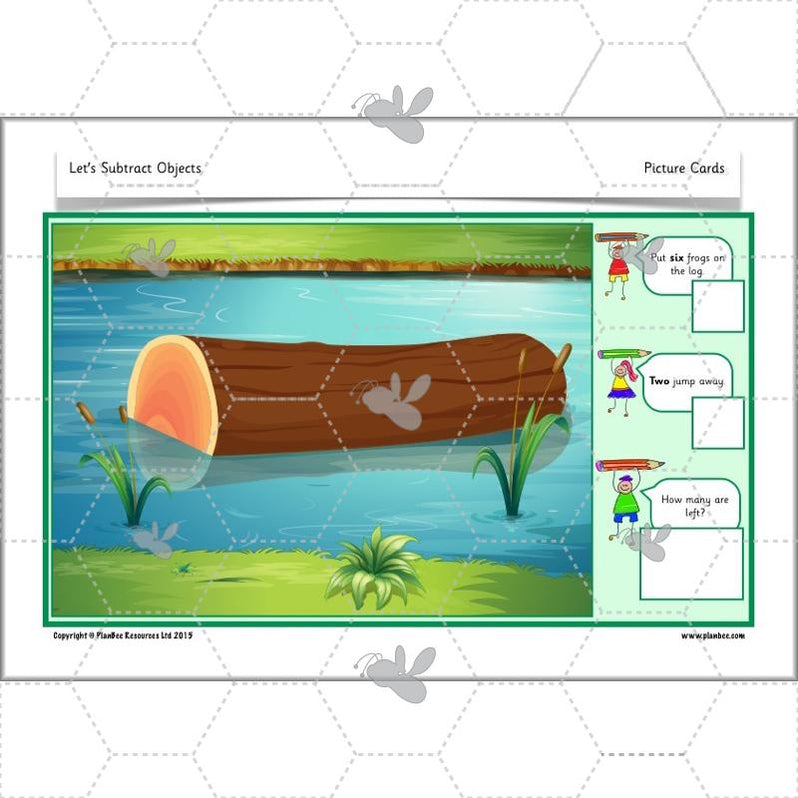 Practical Subtraction Year 1 Maths Lesson by PlanBee