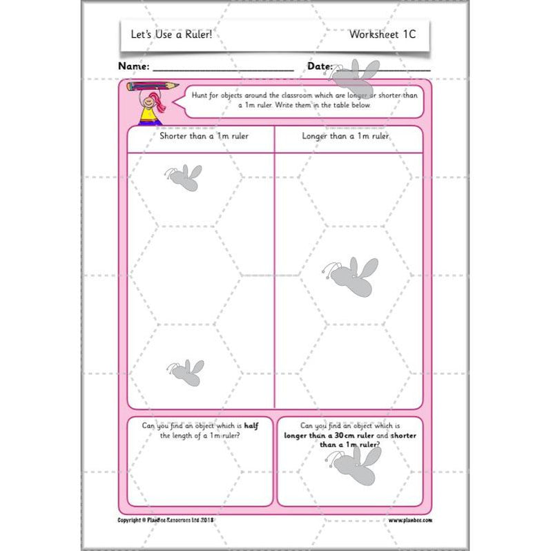 Let's Use a Ruler Year 2 KS1 Maths Planning by PlanBee