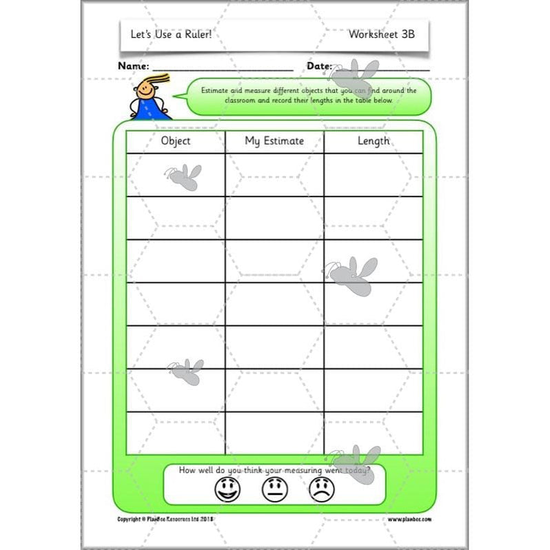 Let's Use a Ruler Year 2 KS1 Maths Planning by PlanBee