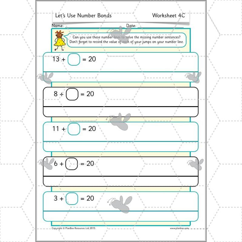 Number Bonds Year 2 KS1 Maths Lessons by PlanBee