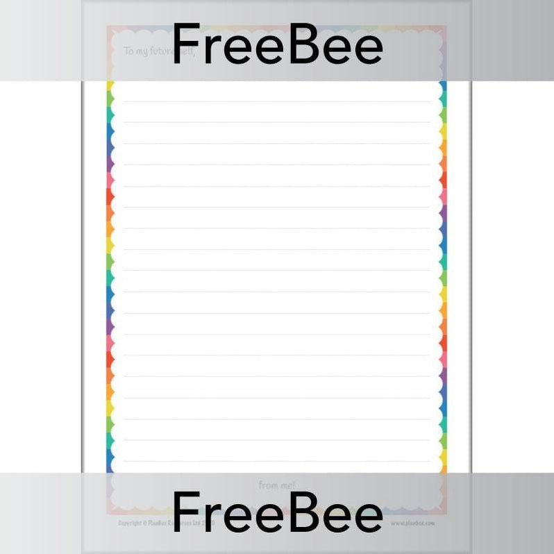 Free write a letter to your future self by PlanBee