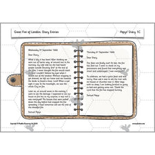 Great Fire of London Year 2 Diary Entries — PlanBee