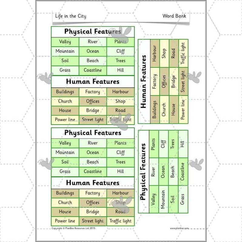 Life in the City - Geography lesson resources for KS1 — PlanBee