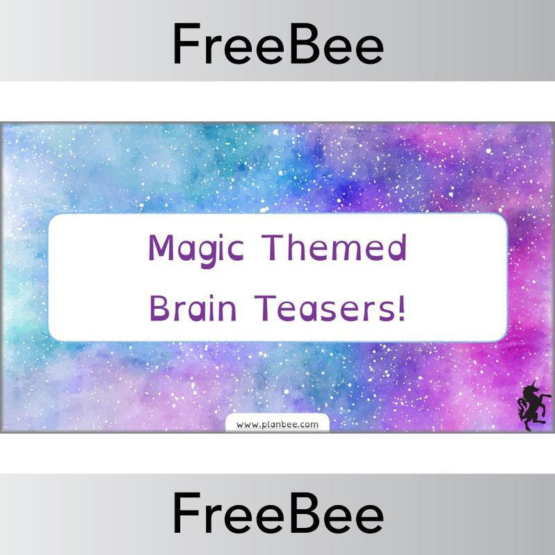 Free Magic Brain Teasers by PlanBee