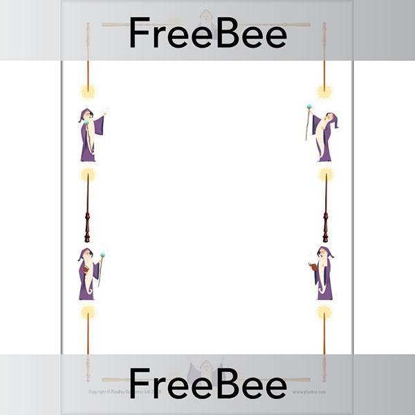Magical Writing Frame FREE Printable PDF by PlanBee