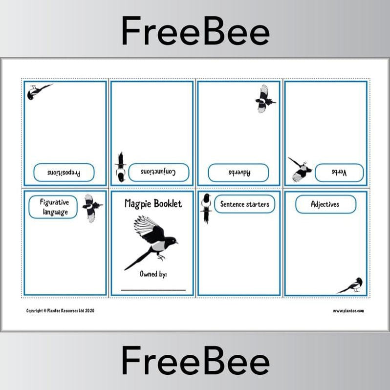 Free Magpie Words Booklet by PlanBee