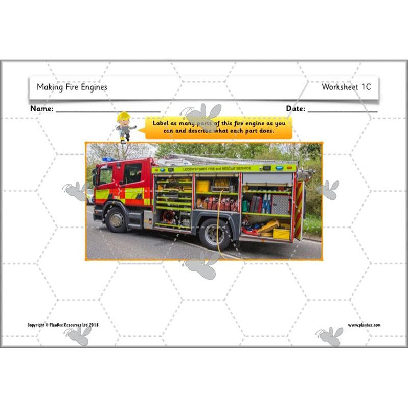 How to Make a Fire Engine | KS1 DT lessons by PlanBee