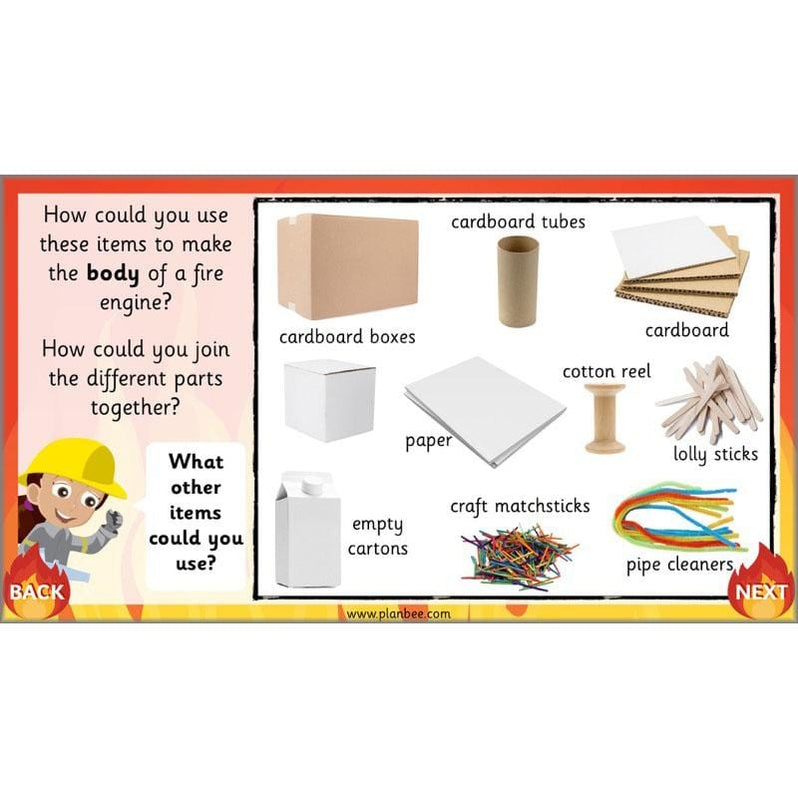How to Make a Fire Engine | KS1 DT lessons by PlanBee
