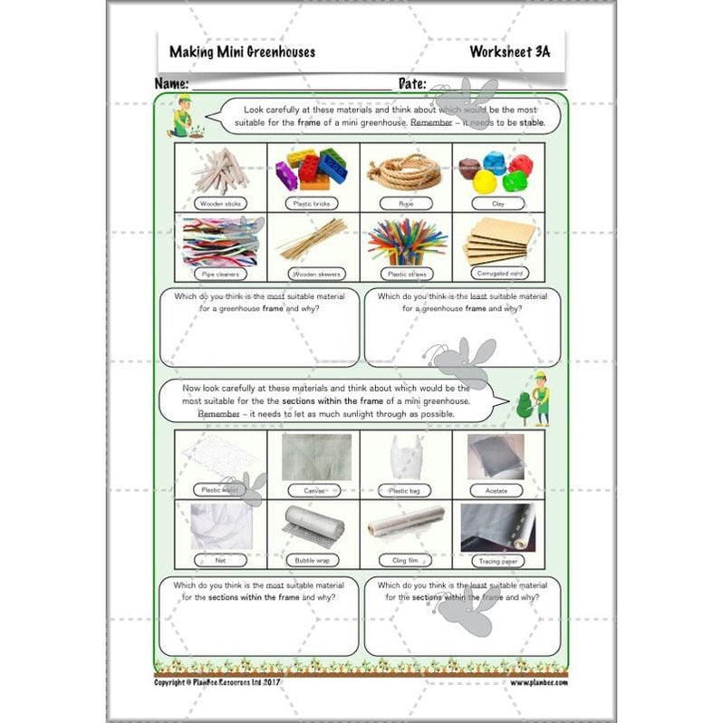 Making Mini Greenhouses: complete DT scheme of work for KS2 — PlanBee