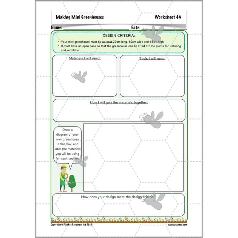 Making Mini Greenhouses: complete DT scheme of work for KS2 — PlanBee