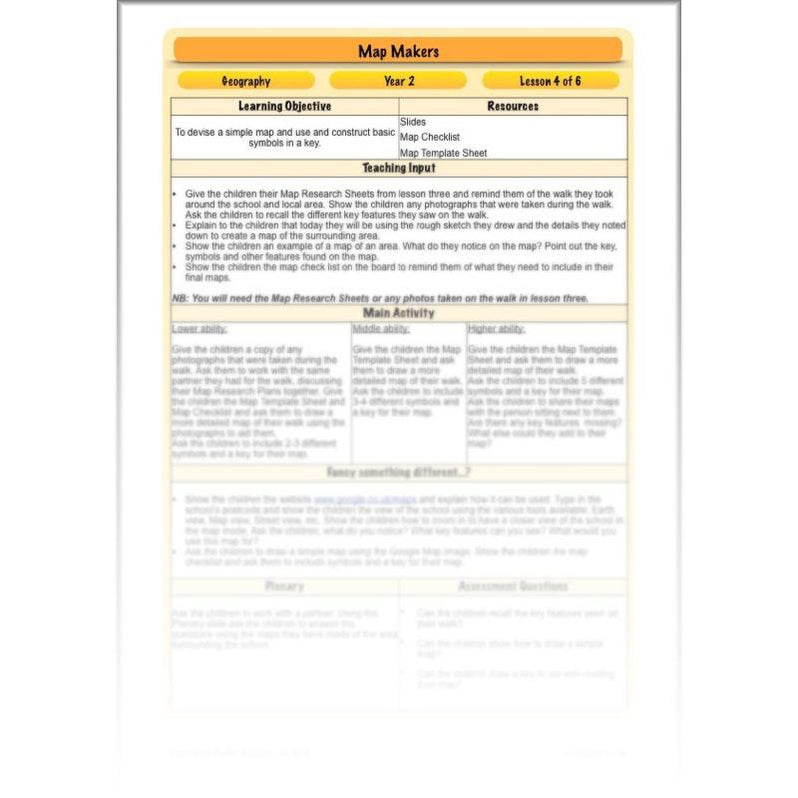 Map Makers | Maps KS1 Year 2 Geography | PlanBee