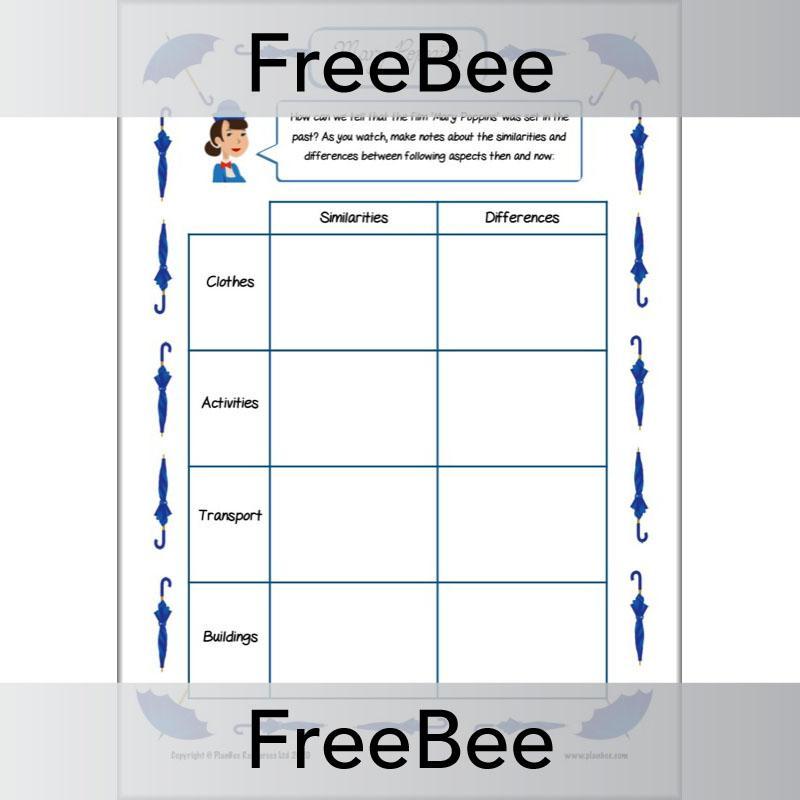 Mary Poppins Activity Sheets Free PDF by PlanBee