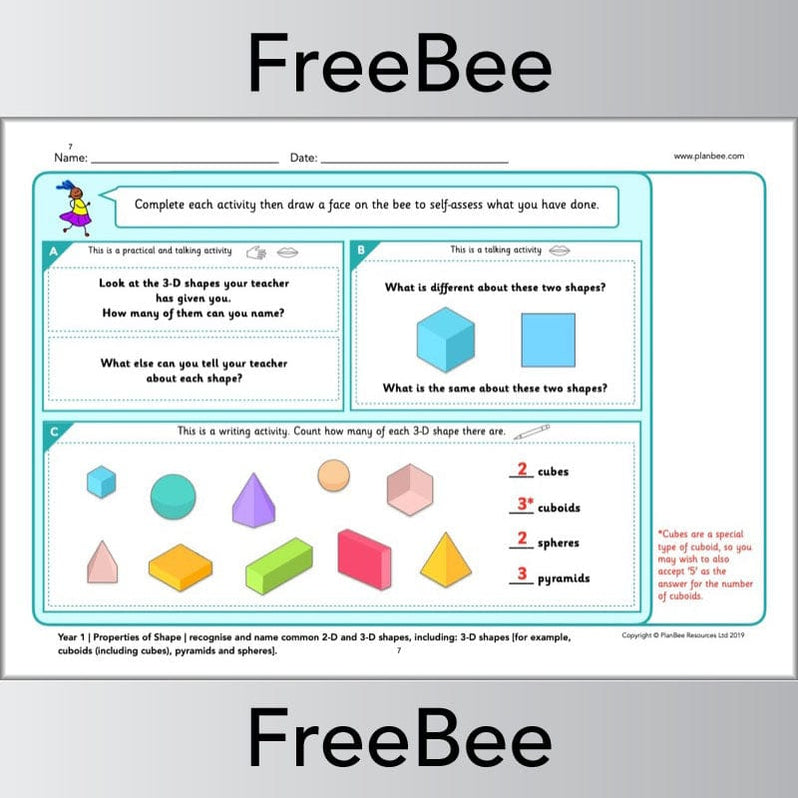 FREE Maths Assessment Taster Pack Year 1-6 by PlanBee