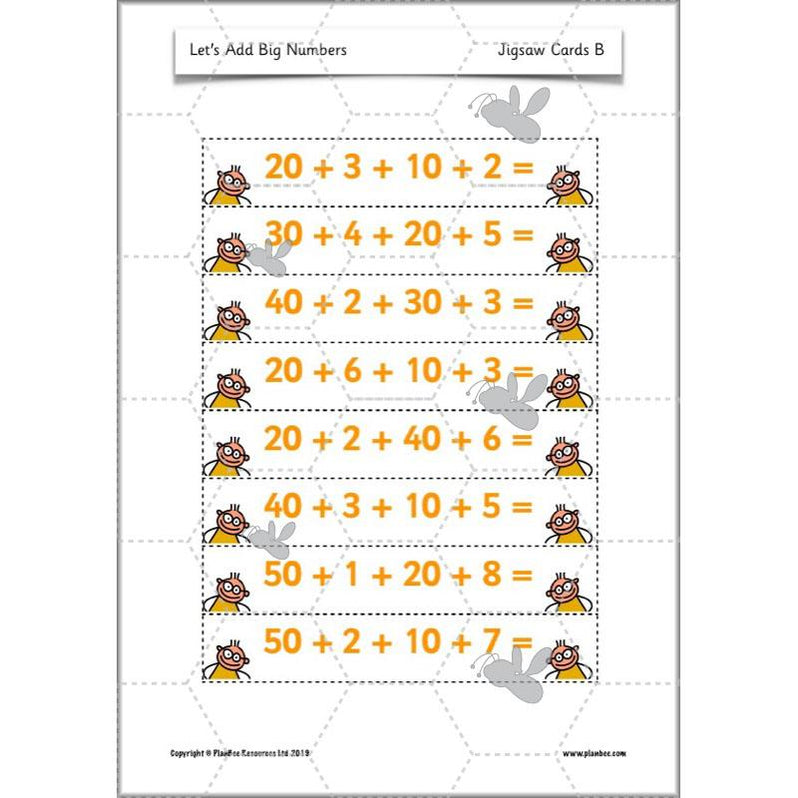 Let's Add Big Numbers: Year 2 Maths scheme of work KS1 — PlanBee