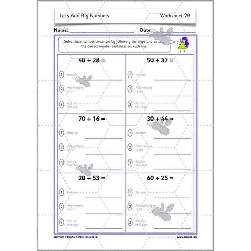 Let's Add Big Numbers: Year 2 Maths scheme of work KS1 — PlanBee
