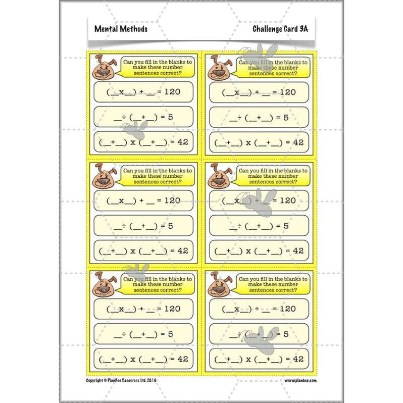 Mental Methods Maths Strategies KS2 Year 6 Maths by PlanBee