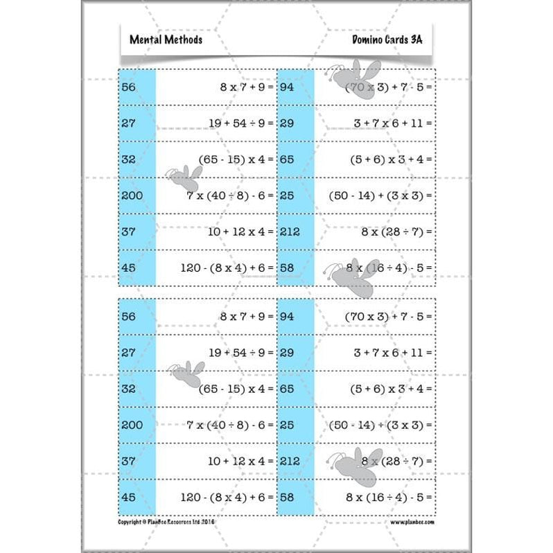 Mental Methods Maths Strategies KS2 Year 6 Maths by PlanBee