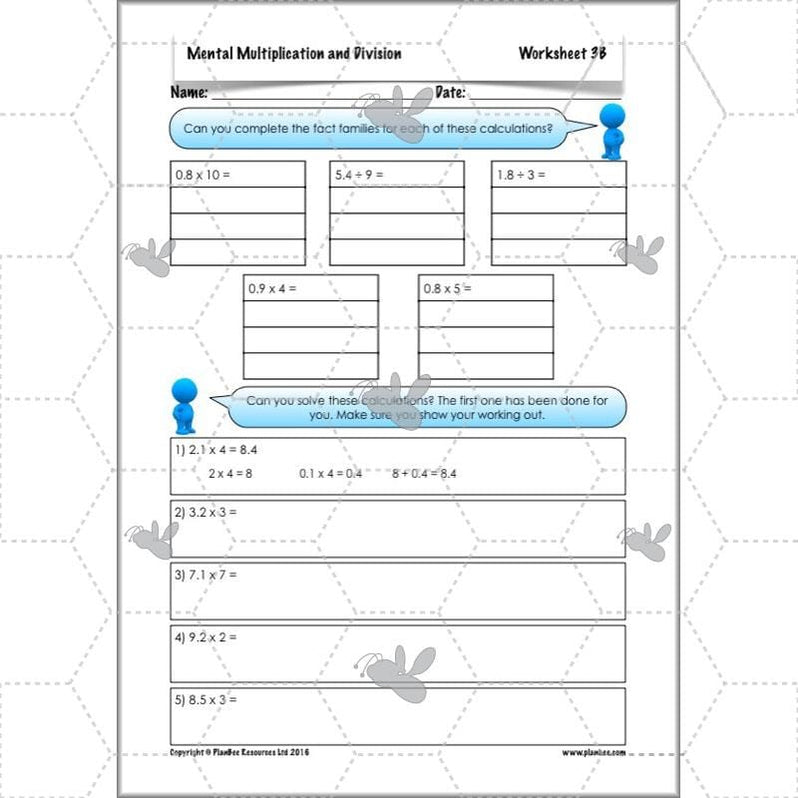 Mental Multiplication & Division Year 6 Maths by PlanBee