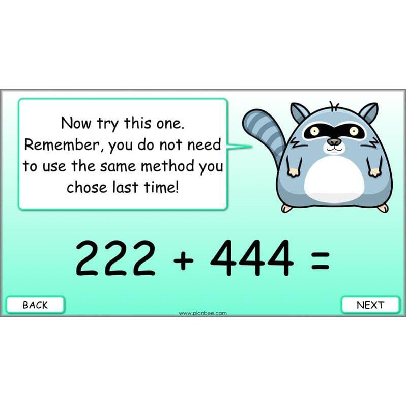 Methods of Addition Maths Lessons for Year 4 by PlanBee