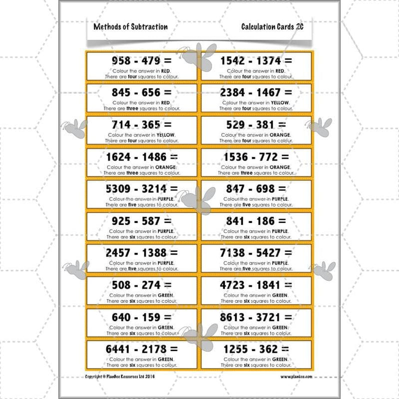Methods of Subtraction Year 4 Maths Lessons by PlanBee