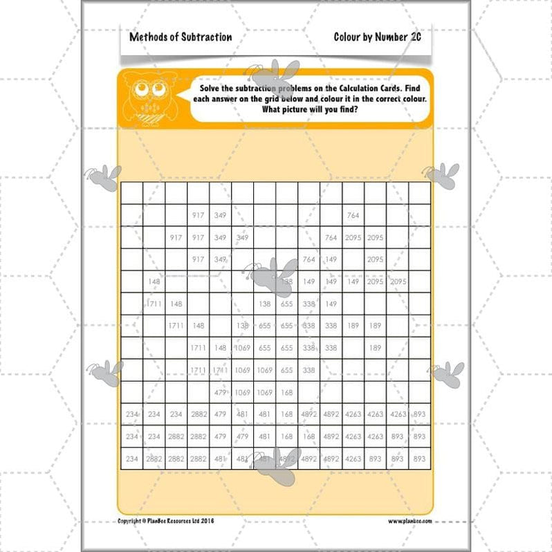 Methods of Subtraction Year 4 Maths Lessons by PlanBee