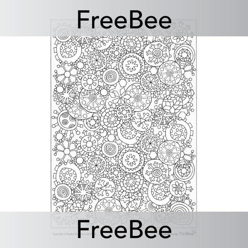 FREE Winter Mindfulness Colouring Sheets by PlanBee