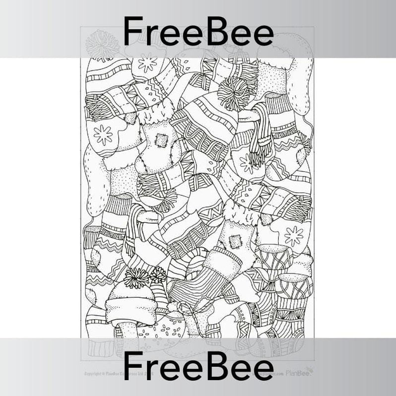 FREE Winter Mindfulness Colouring Sheets by PlanBee
