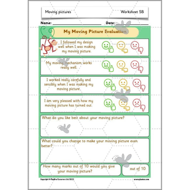 Moving Pictures: KS1 DT Primary Resources for Year 1 — PlanBee