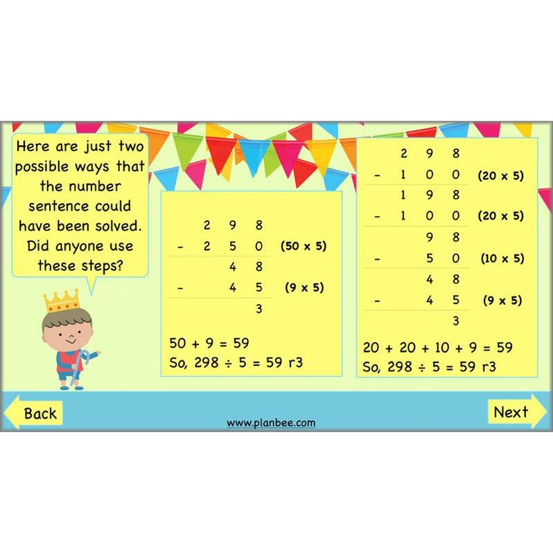 Multiplication and Division Methods Year 4 Maths by PlanBee