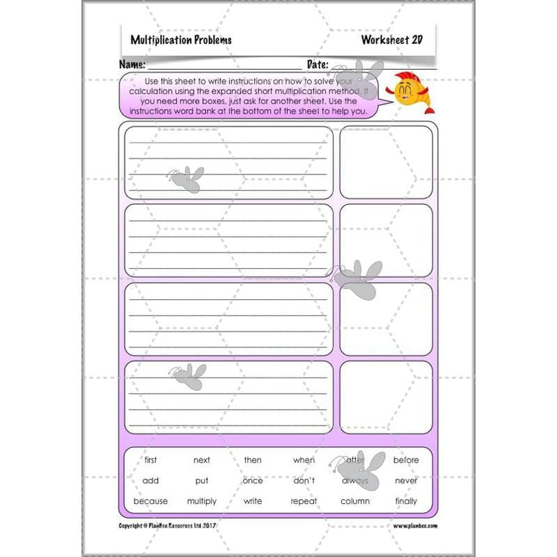 Multiplication Problem-Solving Year 3 Maths Pack by PlanBee