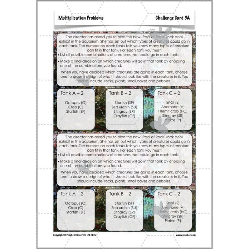 Multiplication Problem-Solving Year 3 Maths Pack by PlanBee