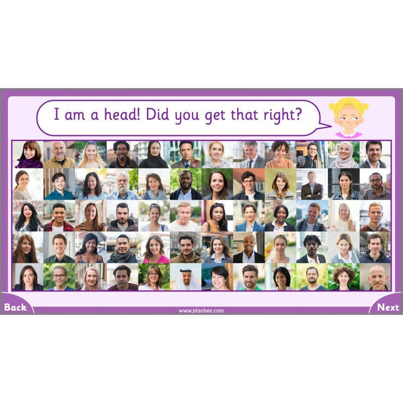 Parts of the Body KS1 Science lessons by PlanBee