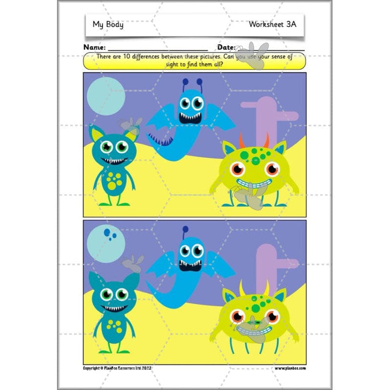 Parts of the Body KS1 Science lessons by PlanBee