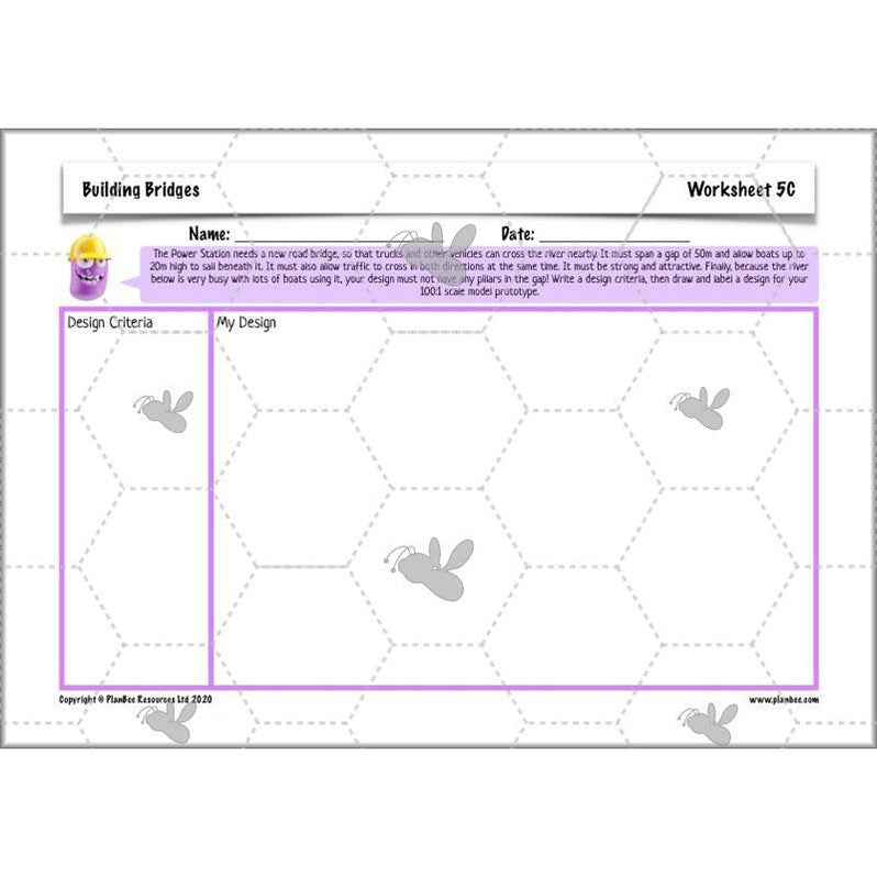 Building Bridges KS2 structures DT lessons by PlanBee
