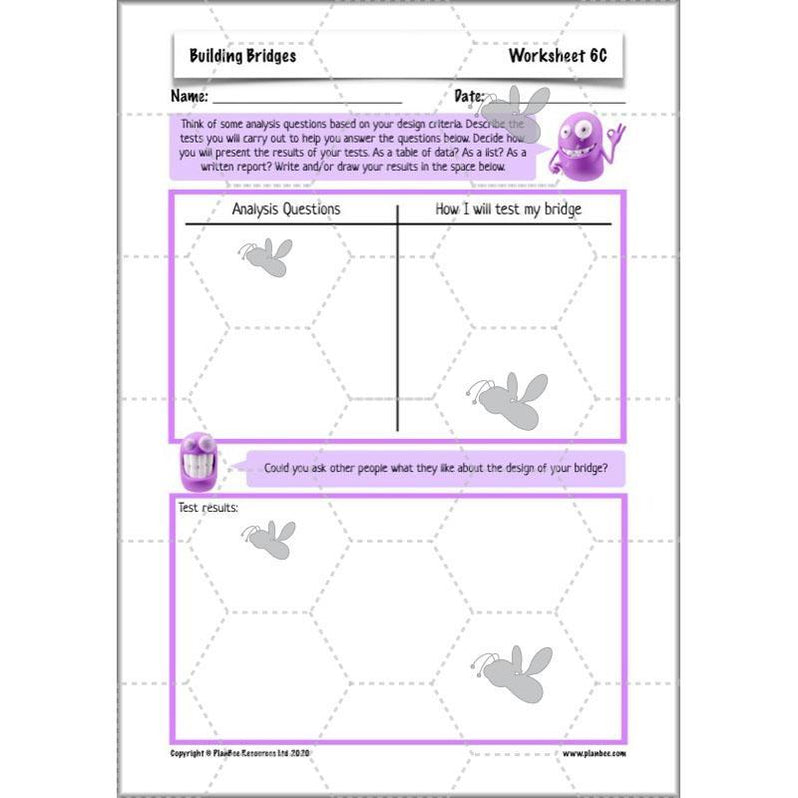 Building Bridges KS2 structures DT lessons by PlanBee
