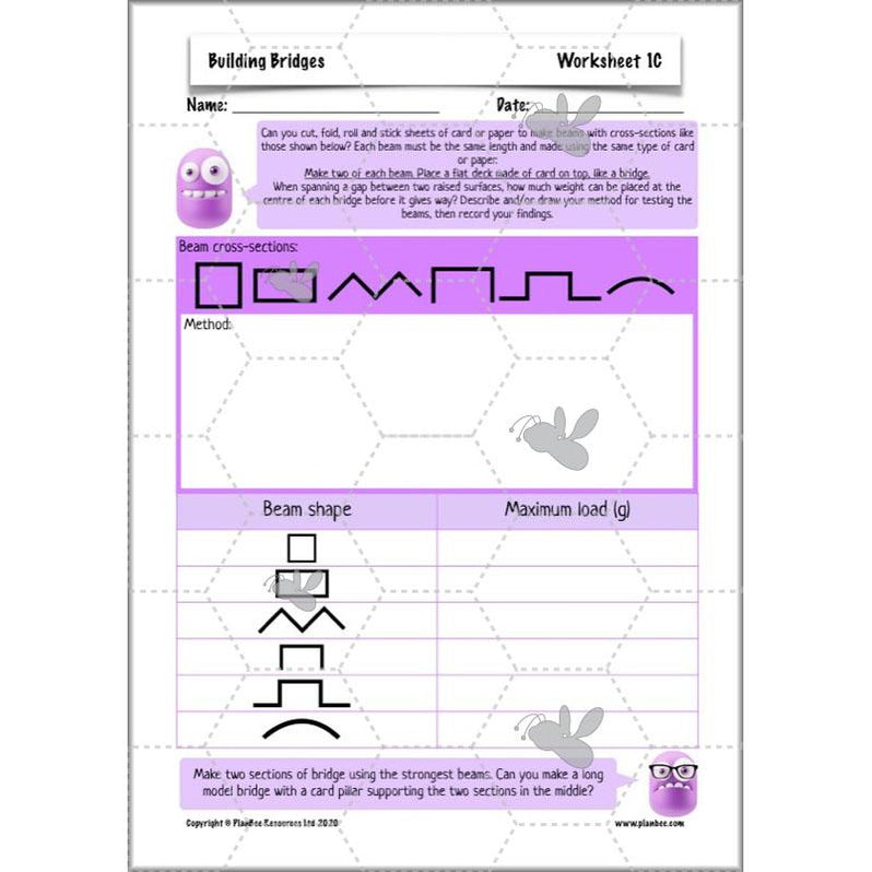 Building Bridges KS2 structures DT lessons by PlanBee