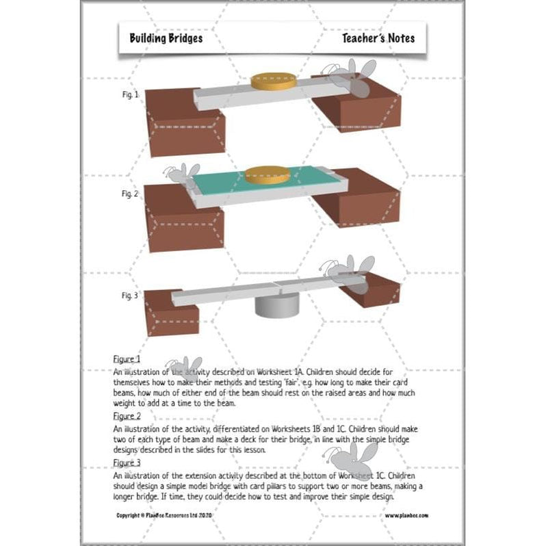 Building Bridges KS2 structures DT lessons by PlanBee