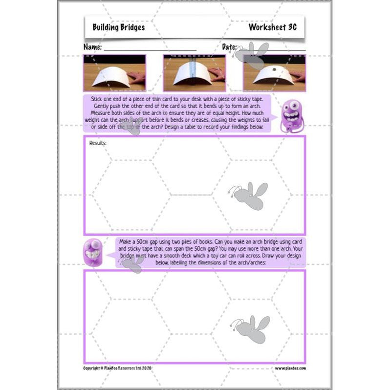 Building Bridges KS2 structures DT lessons by PlanBee