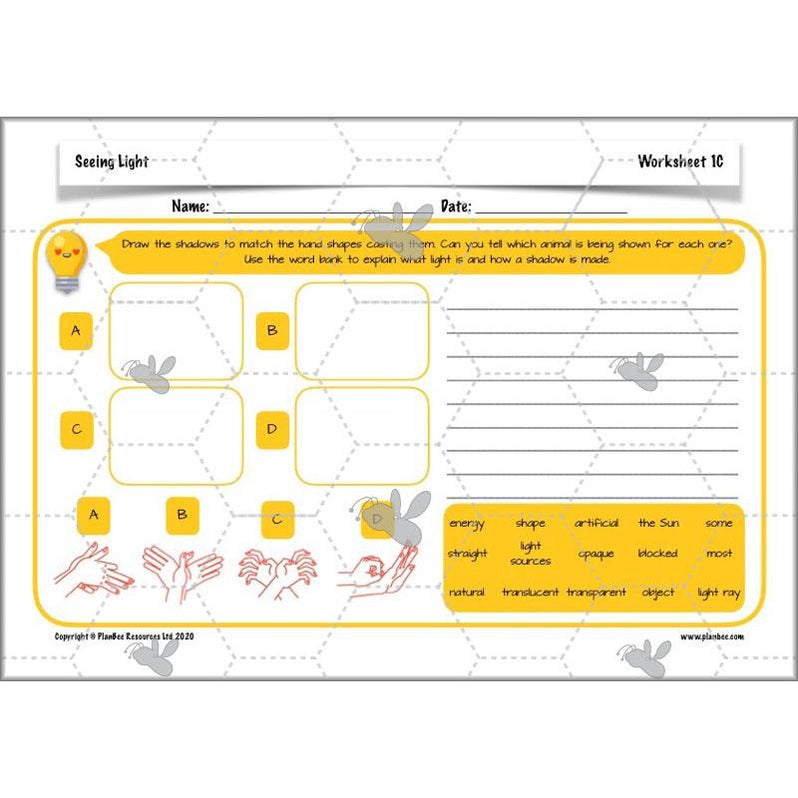 Seeing Light KS2 Planning Pack | Year 6 Science Lessons — PlanBee