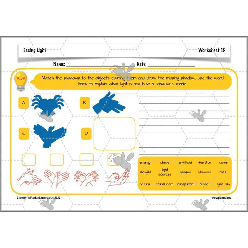 Seeing Light KS2 Planning Pack | Year 6 Science Lessons — PlanBee