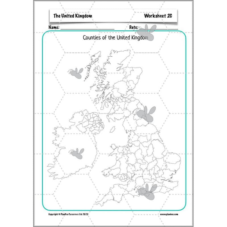 The United Kingdom KS2 Geography Planning Pack by PlanBee