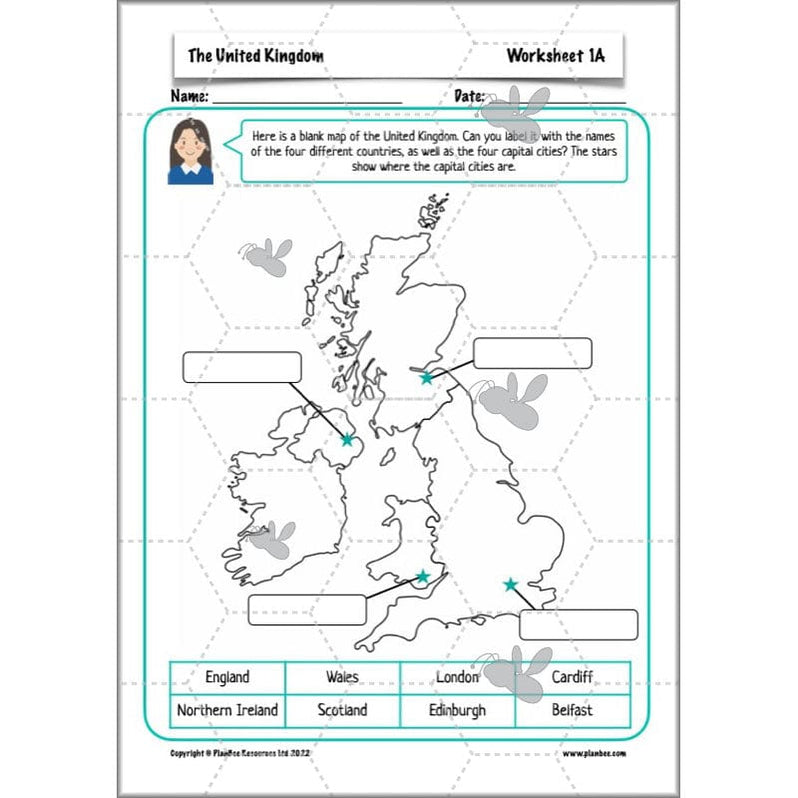 The United Kingdom KS2 Geography Planning Pack by PlanBee