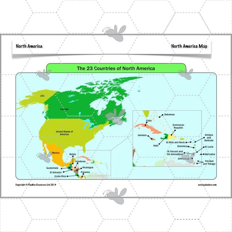 North America KS2 Geography Lesson Pack by PlanBee