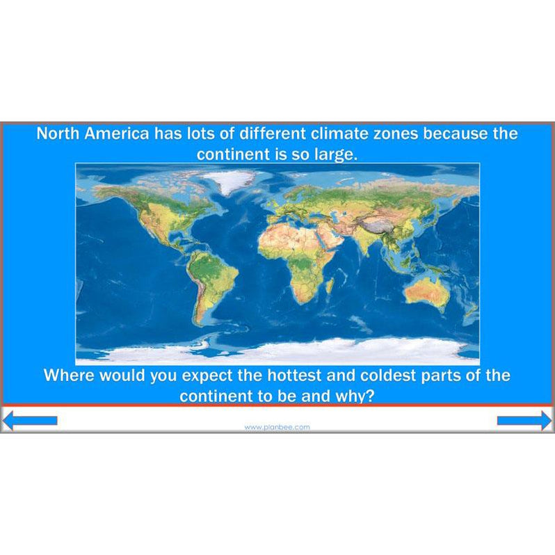 North America KS2 Geography Lesson Pack by PlanBee