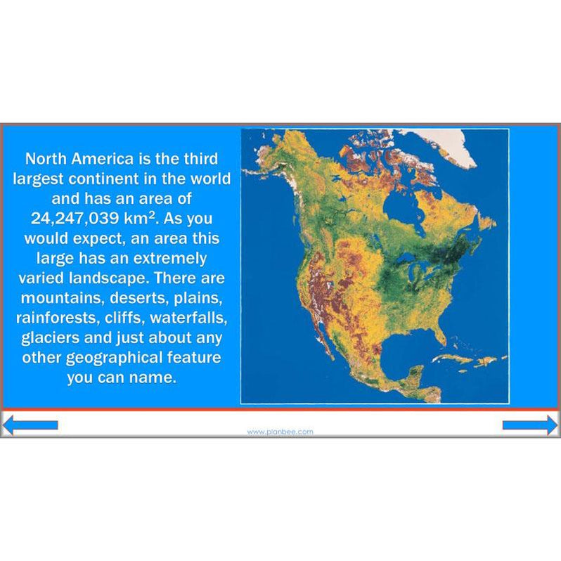 North America KS2 Geography Lesson Pack by PlanBee