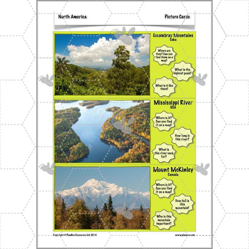 North America KS2 Geography Lesson Pack by PlanBee