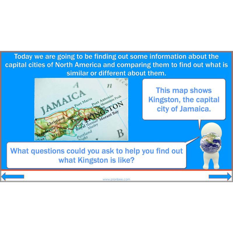 North America KS2 Geography Lesson Pack by PlanBee