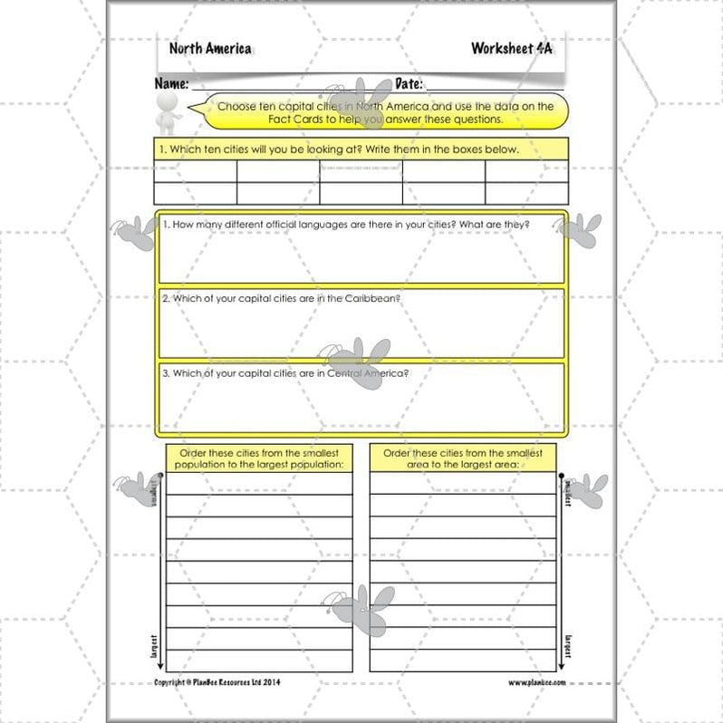 North America KS2 Geography Lesson Pack by PlanBee