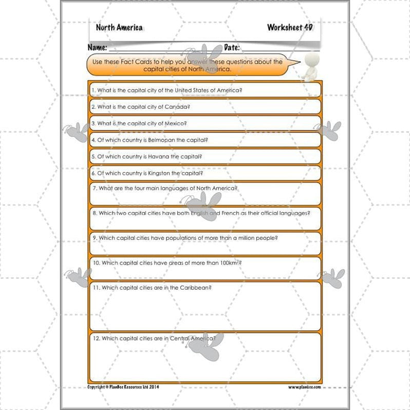 North America KS2 Geography Lesson Pack by PlanBee
