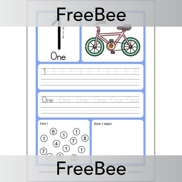 FREE Number Formation Worksheets made by PlanBee Resource